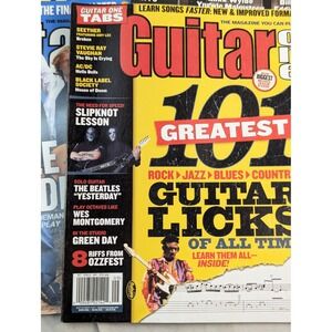 Accents | Guitar One Magazine Lot Mixed Issues Rock Lessons Tabs ...